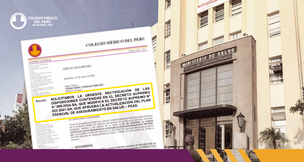 CMP SOLICITA AL MINSA RECTIFICACIÓN DE LA NORMA QUE CALIFICA LAS ...